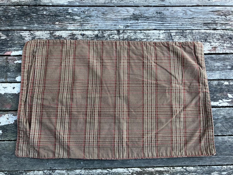 Chaps Ralph Lauren Houndshooth Floral Pair Pillow Sham King Reversible ...