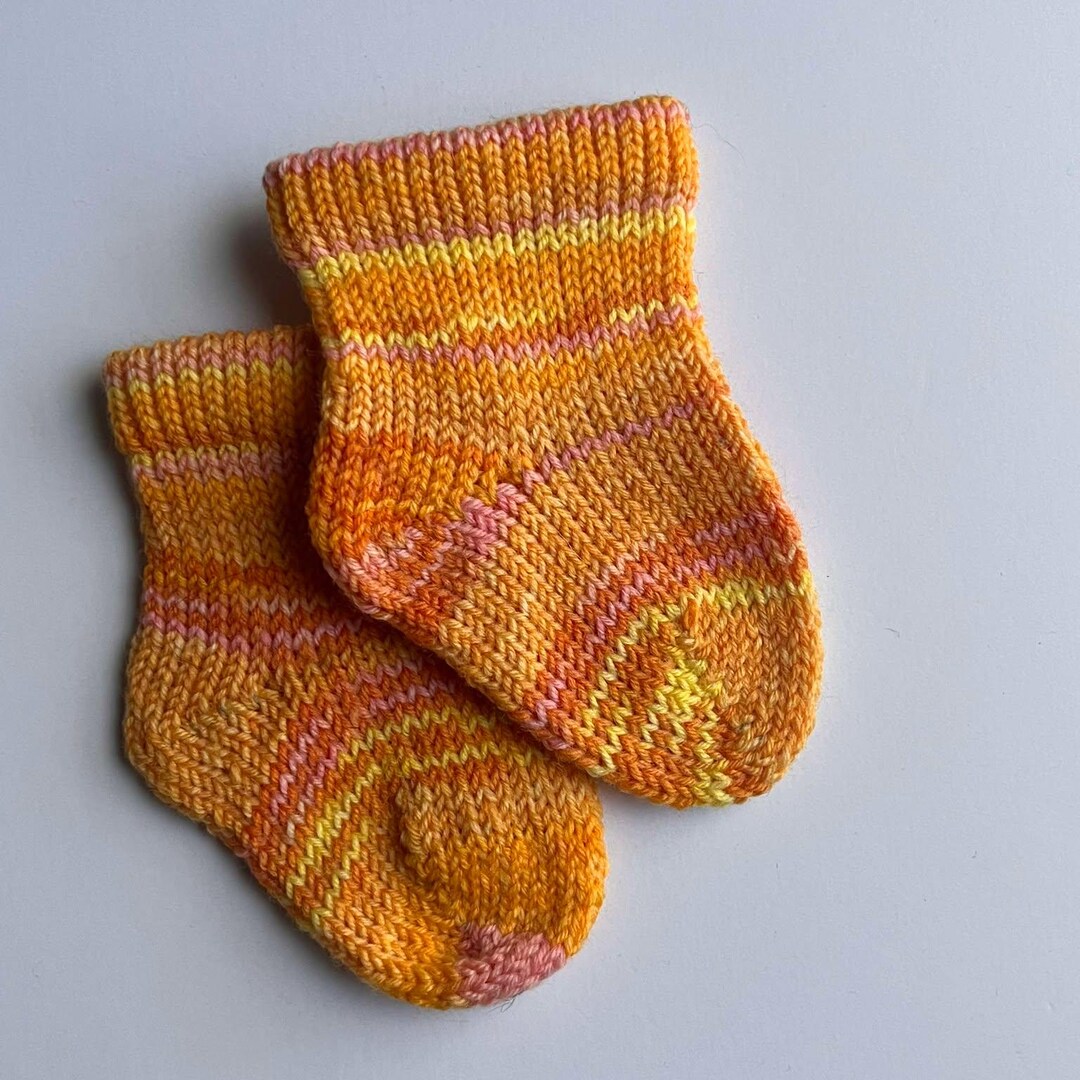 Knit Wool Baby Socks, 0-3 Months - Etsy