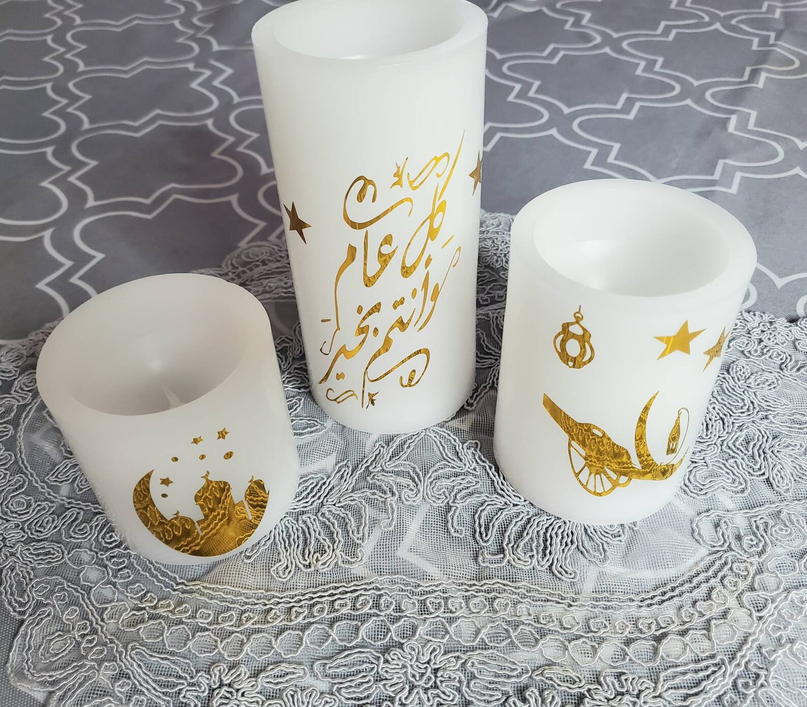 Handmade Ramadan LED Candles, Islamic Decor, Muslim Home Decor ...