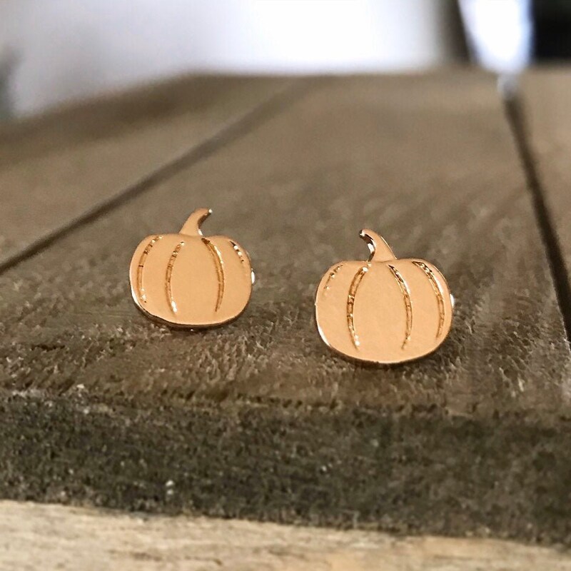 Pumpkin Earrings - Etsy