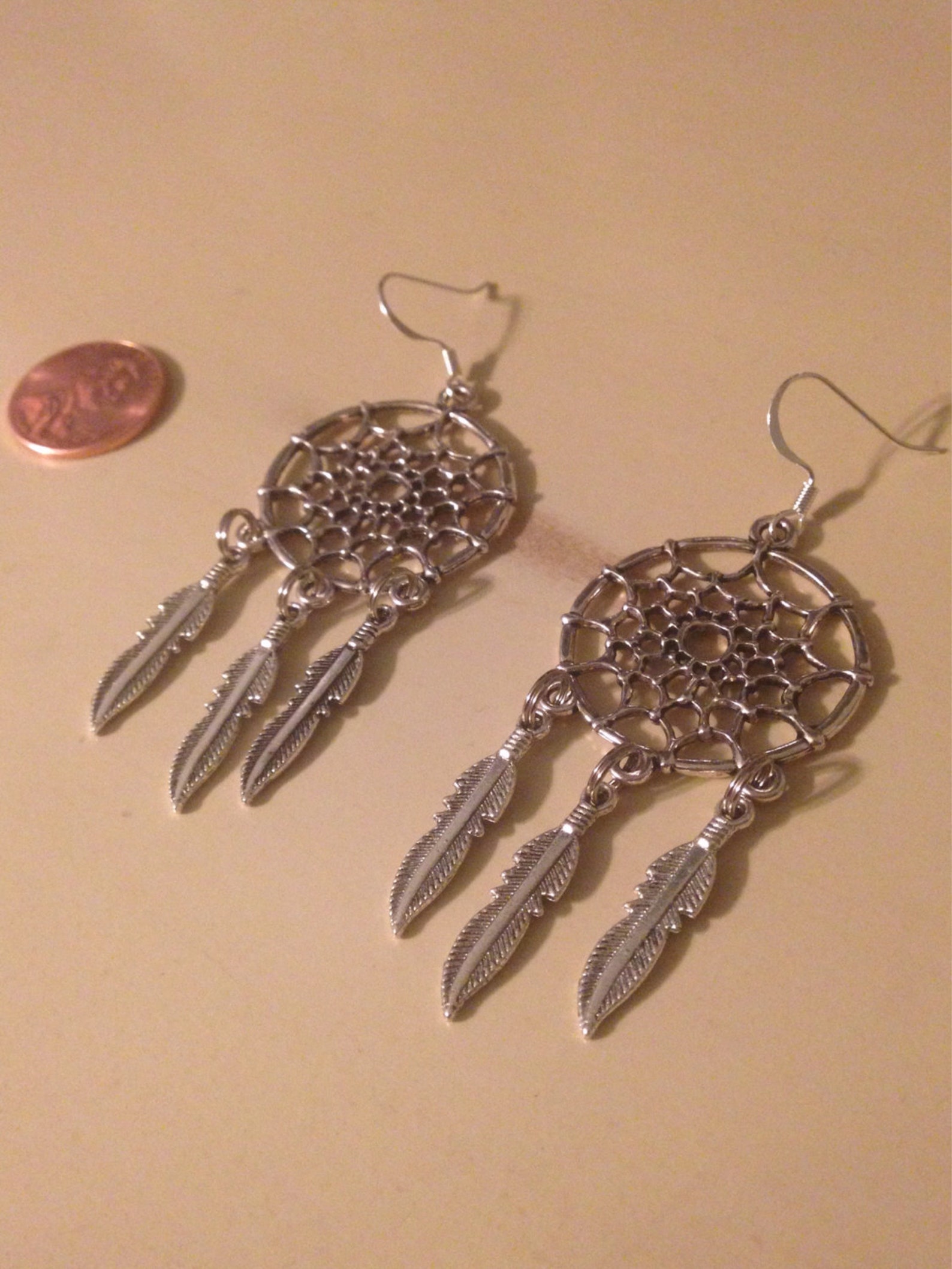 Dream Catcher Earrings Silver Dream Catcher Silver Boho - Etsy
