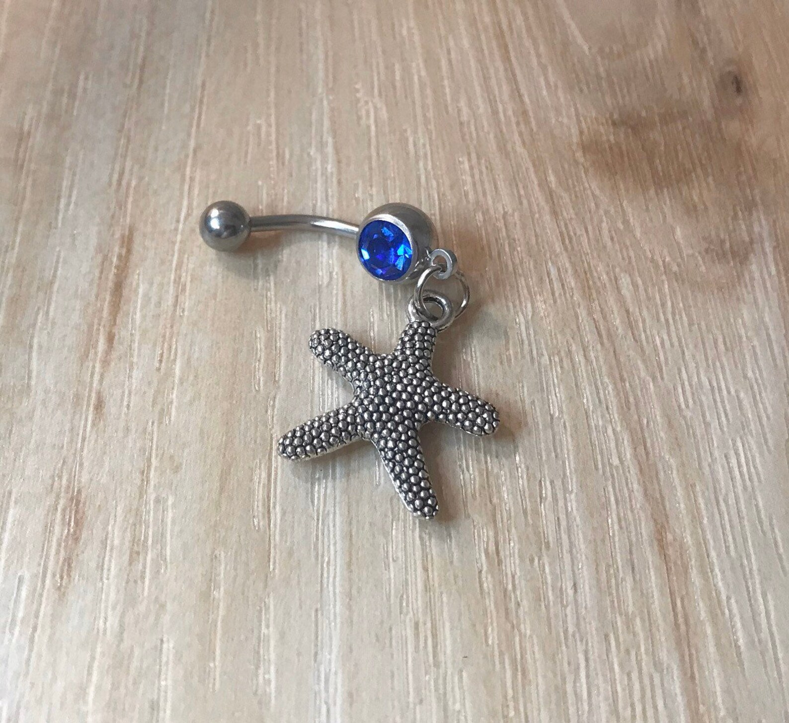 Starfish Belly Ring Fish Star Sea Ocean Belly Ring Mermaid | Etsy
