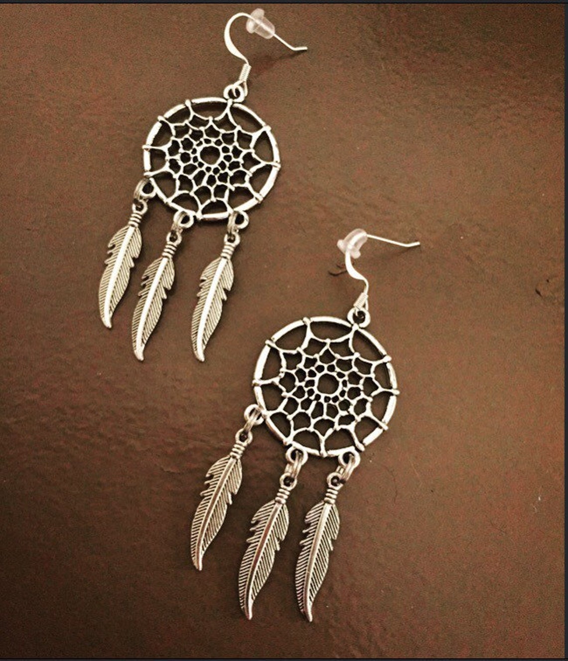 Dream Catcher Earrings Silver Dream Catcher Silver Boho - Etsy