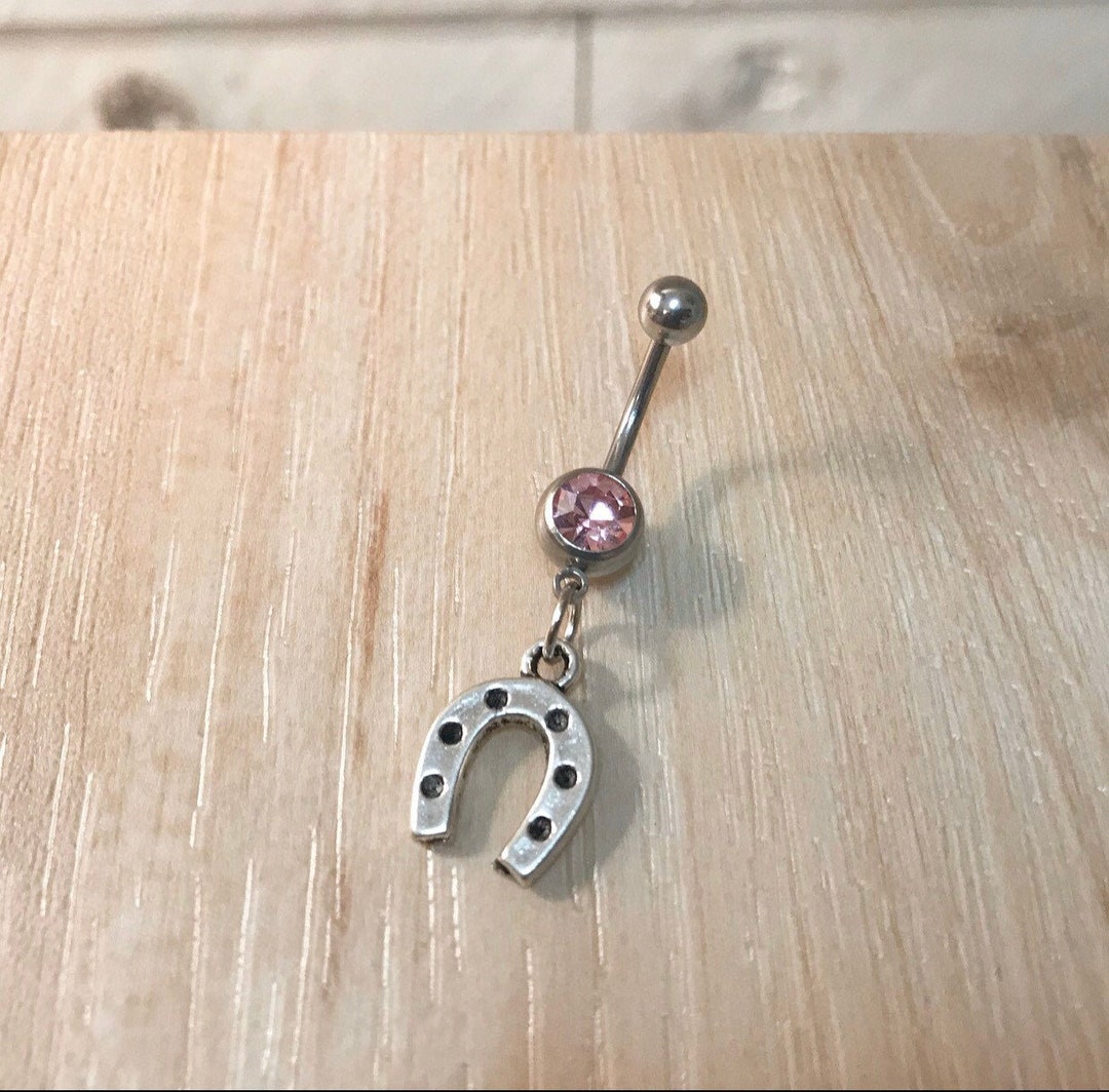 Horseshoe Belly Ring Country Lucky Horseshoe Country Belly Ring Girl ...