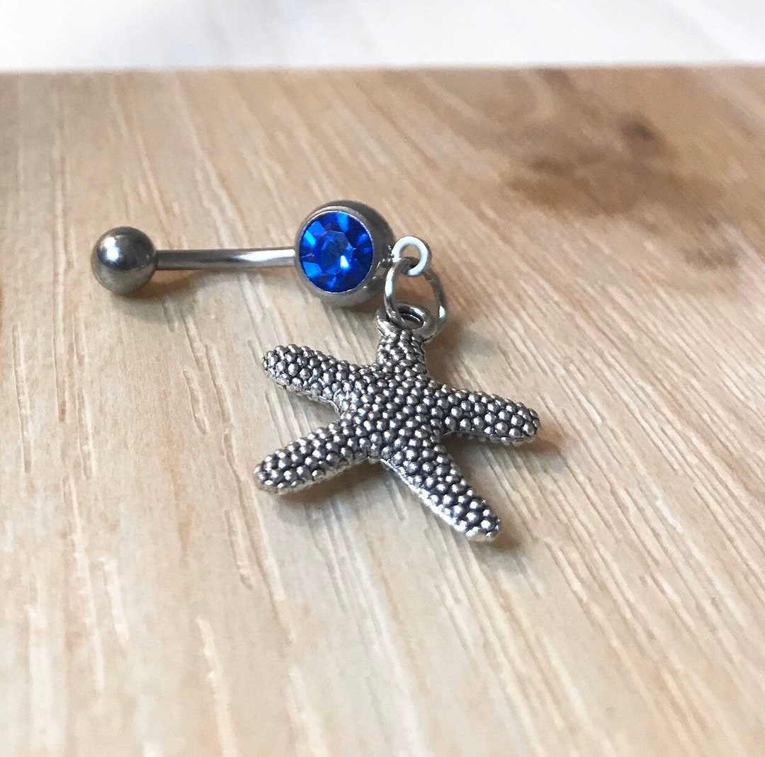 Starfish Belly Ring Fish Star Sea Ocean Belly Ring Mermaid Belly Ring ...