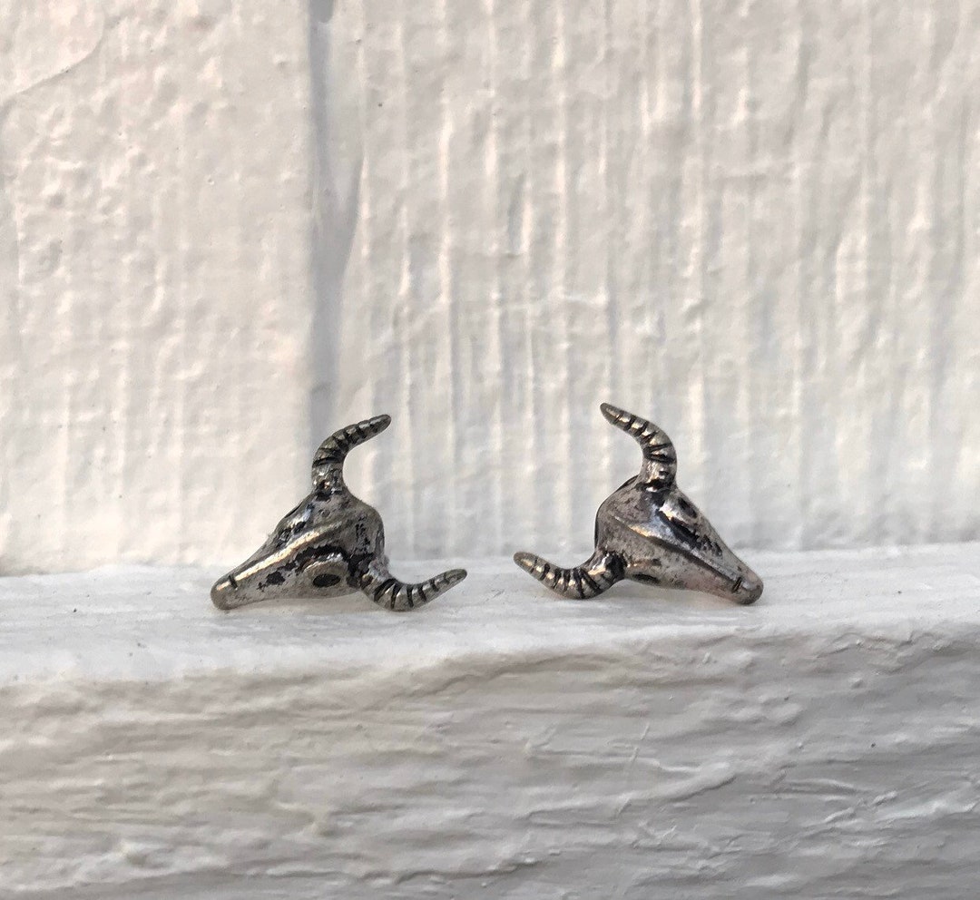 Cow Skull Earrings Bull Earrings Steer Head Earrings Longhorn Cowgirl ...