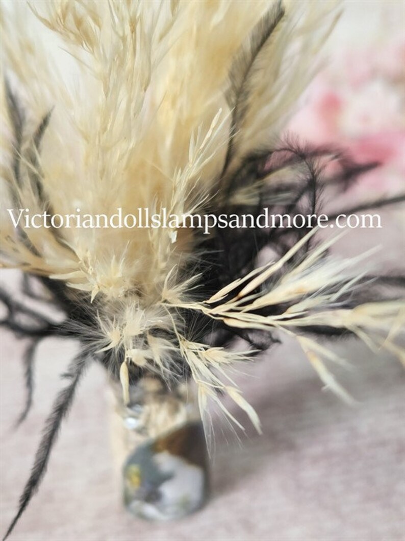 Miniature Exotic Corner Bouquet Filled With Natural Grass and - Etsy