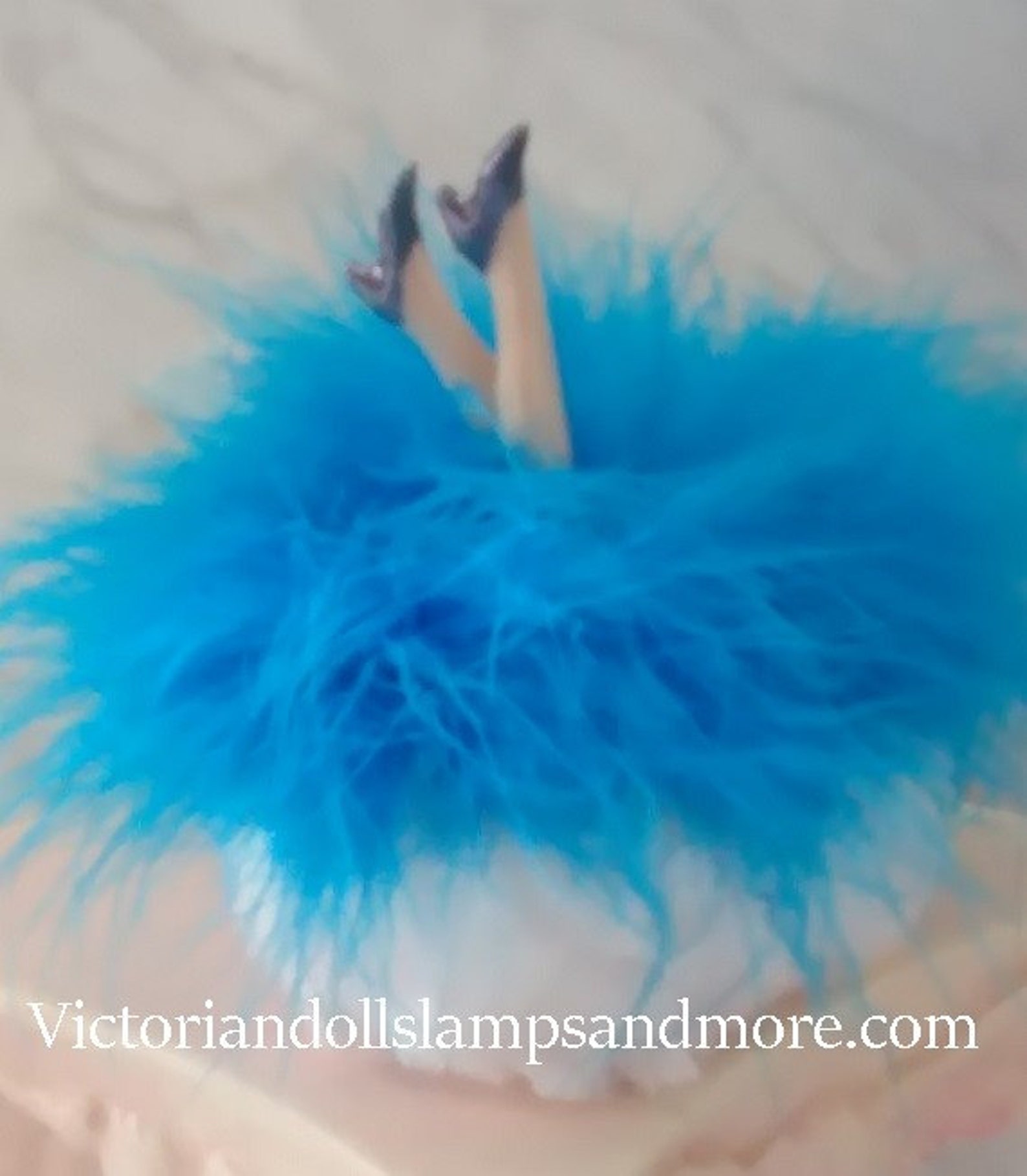 Powder Puff White With Porcelain Legs With Gold Shoes and Lovely ...