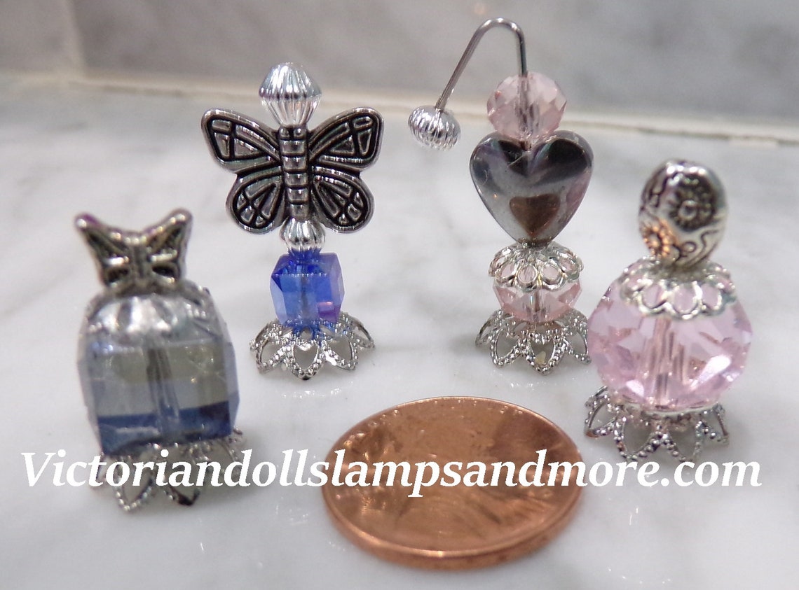 Miniature NEW Tiny Perfume Like Glass Bead Bottles for Your - Etsy