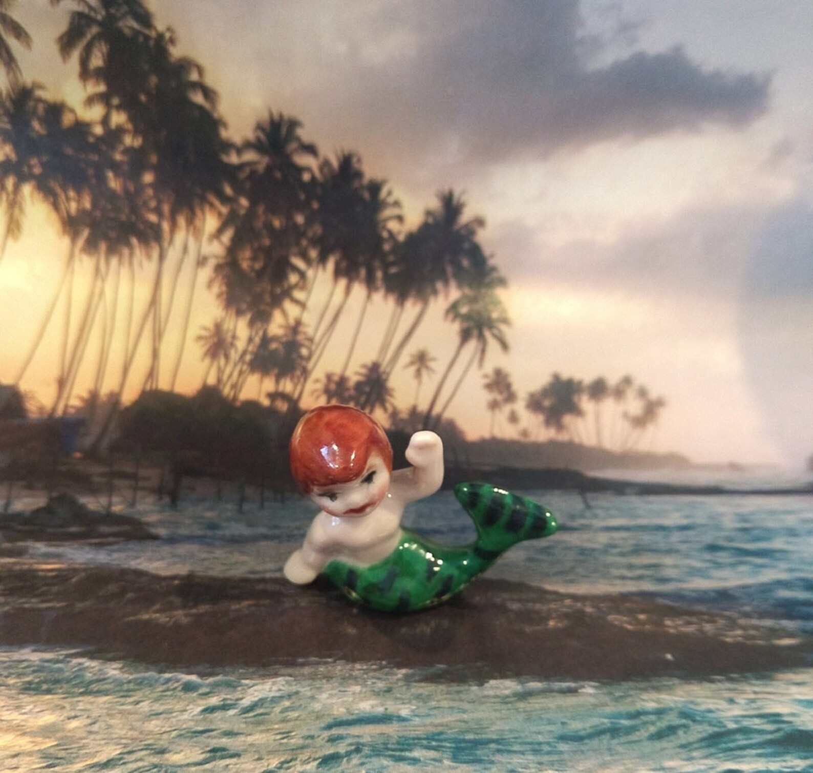 Miniature Mermaid Figure Porcelain - Etsy