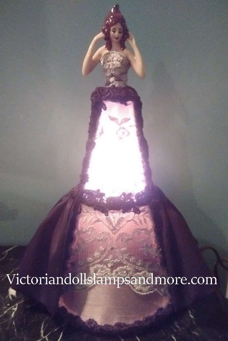 Doll Lamp Porcelain New with plug in cord | Etsy