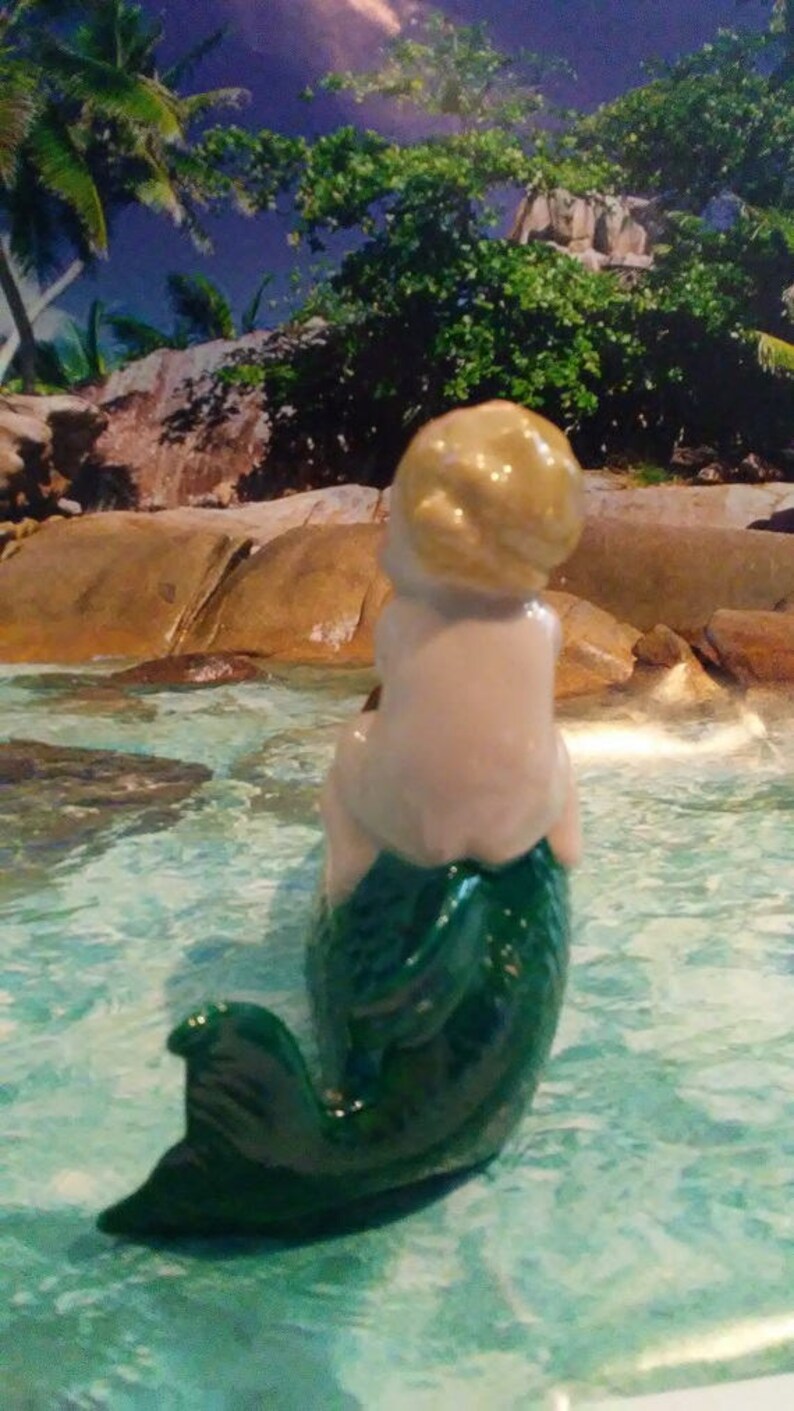 Baby Riding on a Green Fish - Etsy