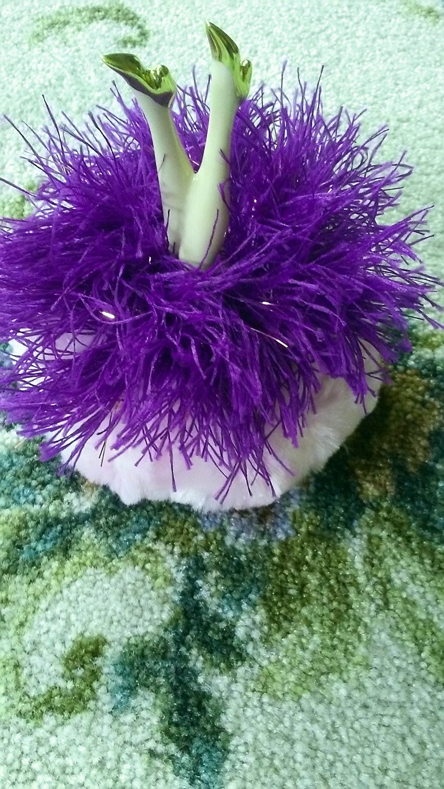 Powder Puff NEW With Legs and Gold Shoes With Lavender Powder - Etsy