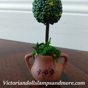 Miniature Topiary 1-12 Scale Porcelain With Terra Cotta Pot - Etsy