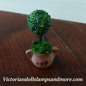 Miniature Topiary 1-12 Scale Porcelain With Terra Cotta Pot - Etsy
