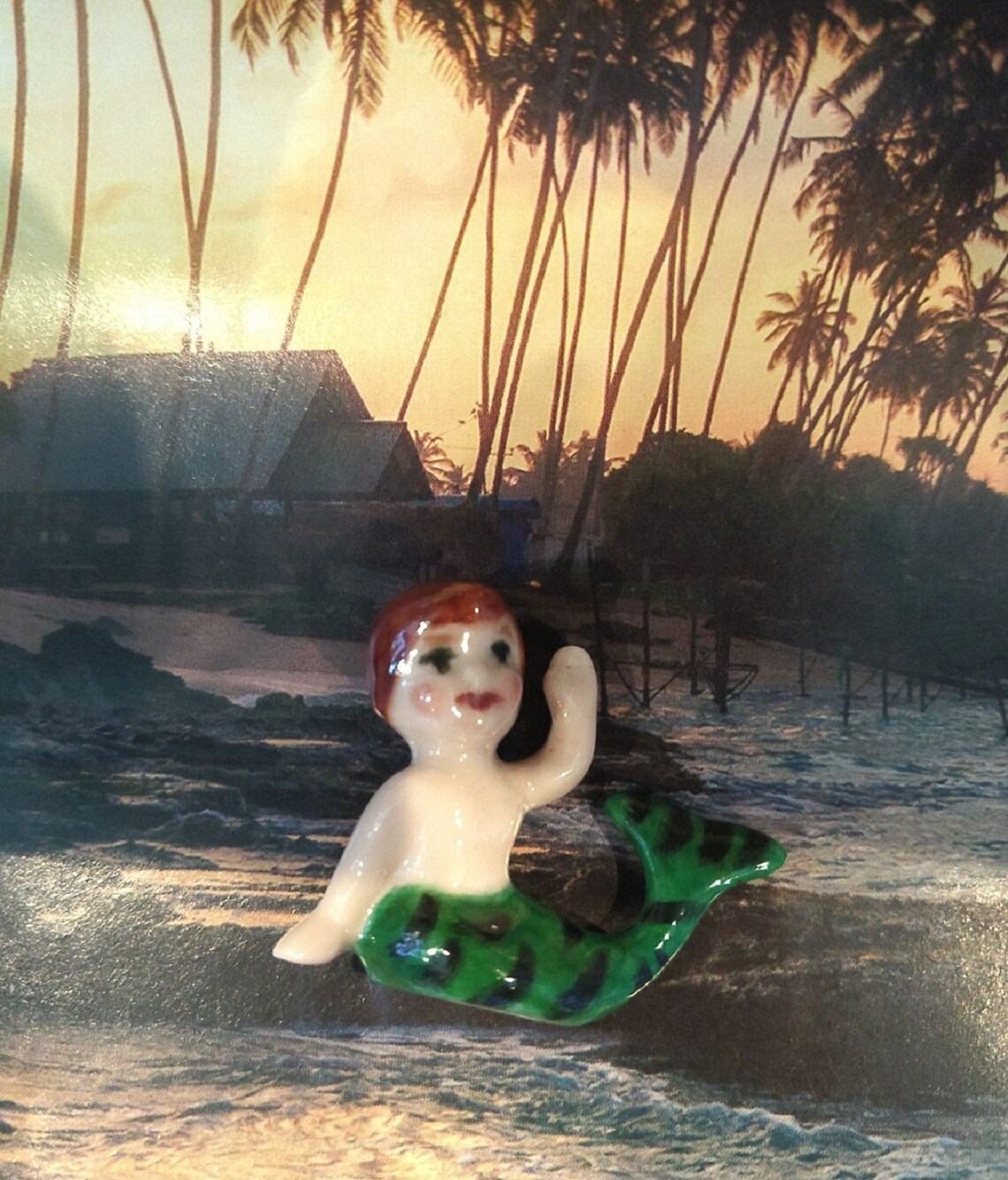 Miniature Mermaid Figure Porcelain - Etsy