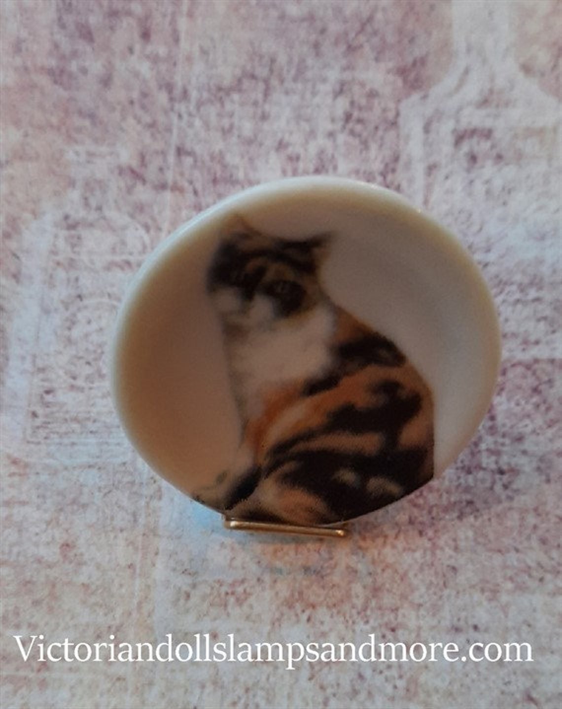 Miniature Calico Cat Plate With Holder for Your Doll House - Etsy