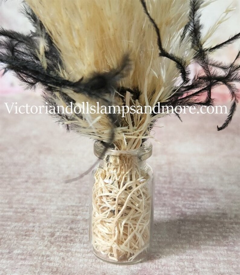 Miniature Exotic Corner Bouquet Filled With Natural Grass and - Etsy