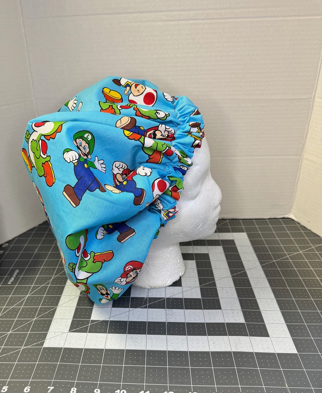 Mario Bros Satin Bonnet - Etsy