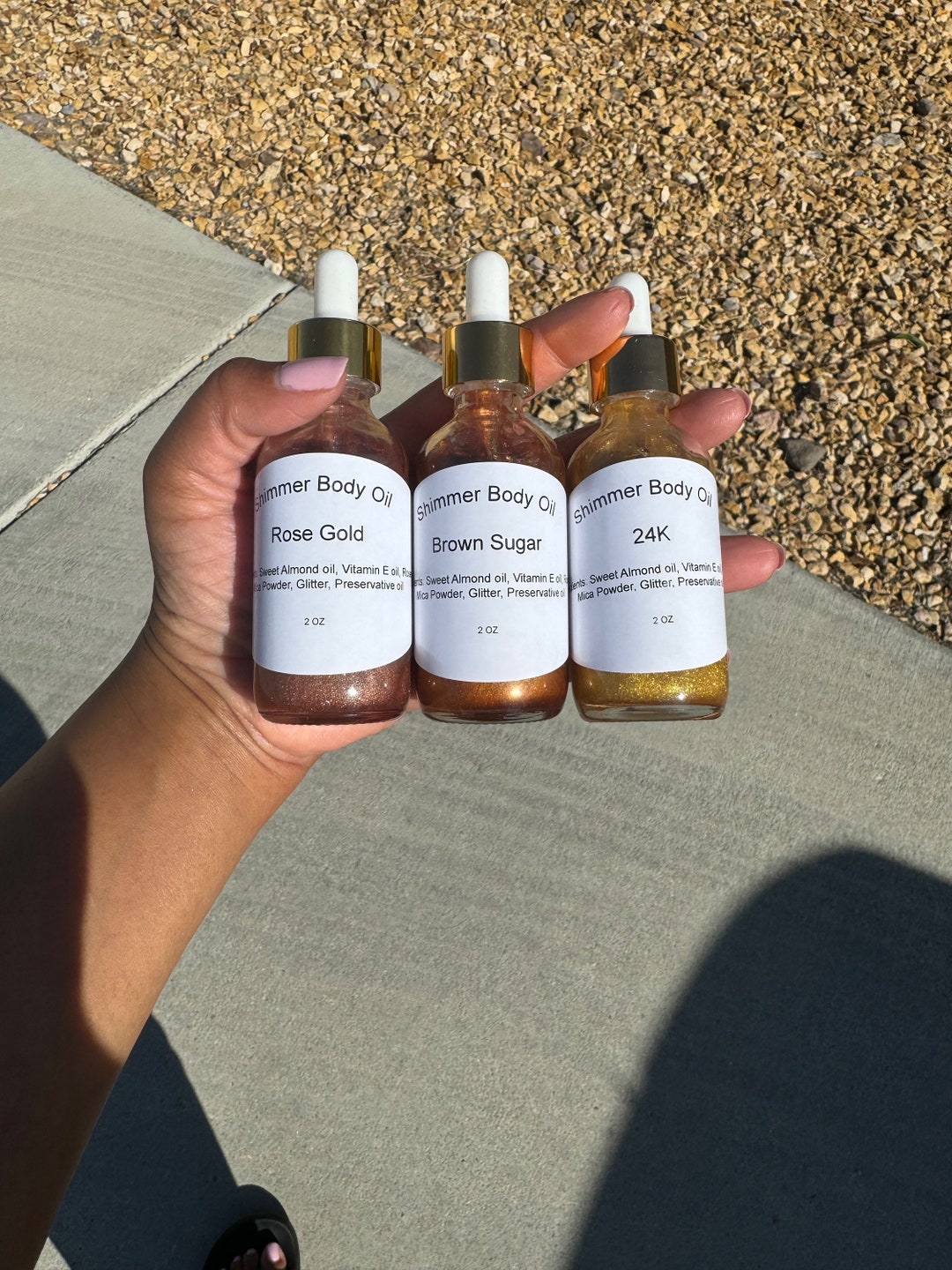 Shimmer Body Oil - Etsy