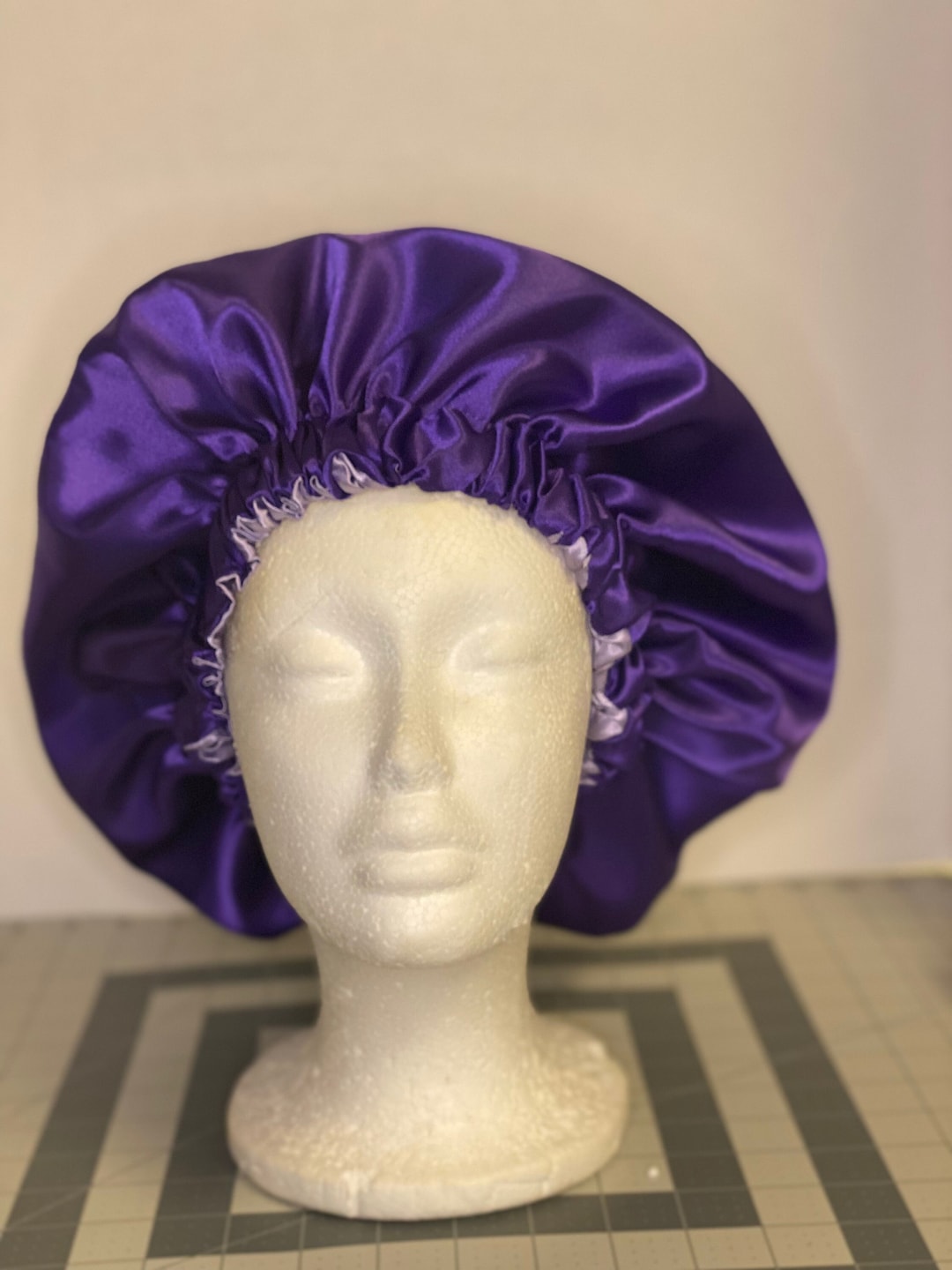 Purple Reversible Satin Bonnet - Etsy