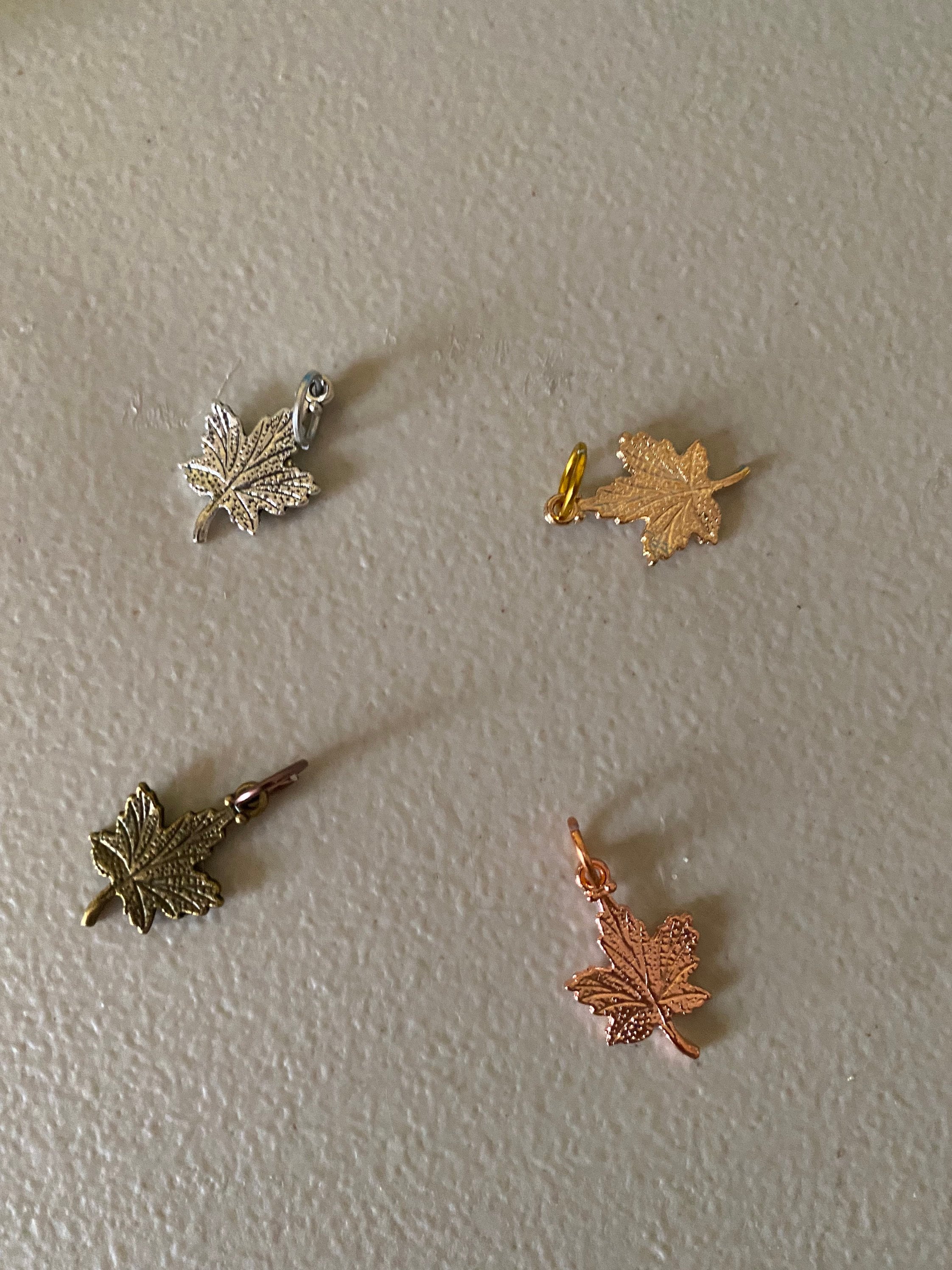 Falling leaves maple leaf stitch markers leaf marker set | Etsy