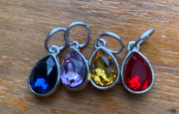 Tear Drop Stitch Markers Water Drop Stitch Markers | Etsy