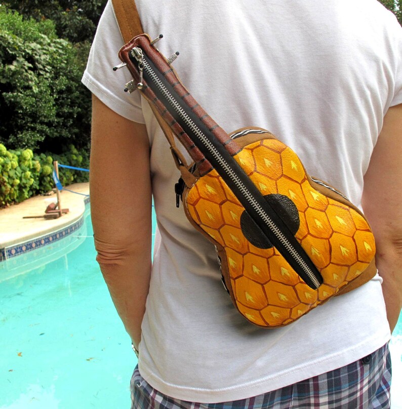 Guitar Purse Gift Hand Painted Music Handbag in Tennessee - Etsy