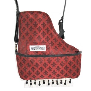 Piano Purse, Piano Teacher Handbag, Unique Piano Player Gift, Red Fleur ...