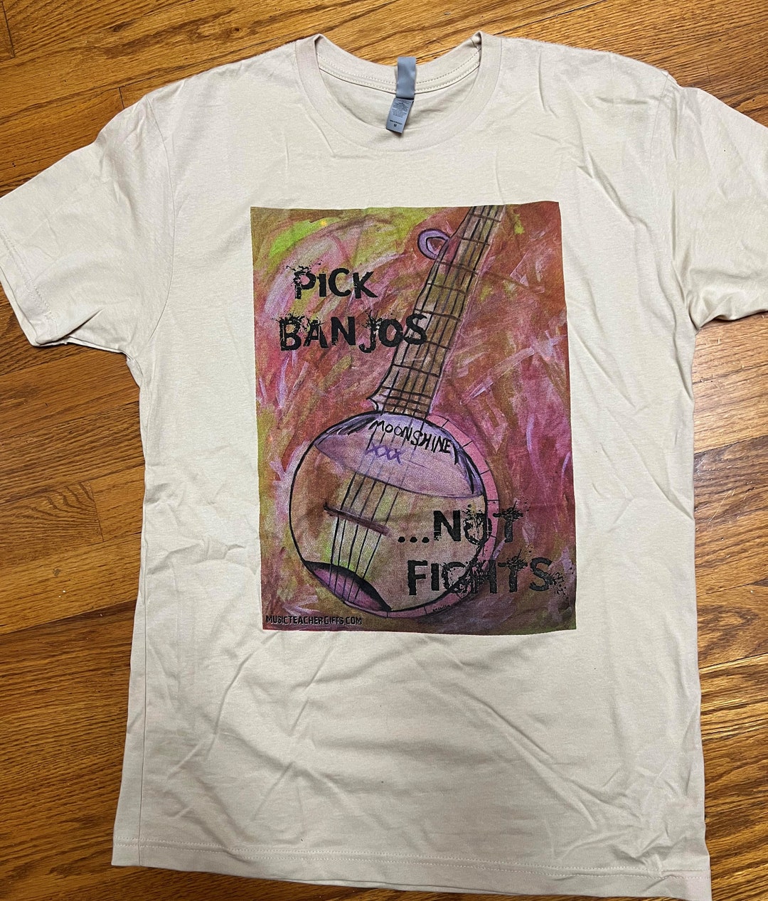Banjo Tee, Pick Banjos, Not Fights, Popular Banjo Screen Printed Tee ...