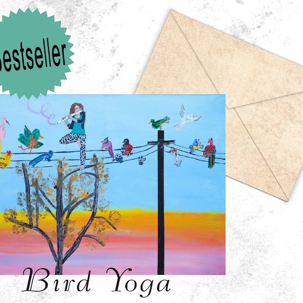 Yoga Note Cards - Etsy