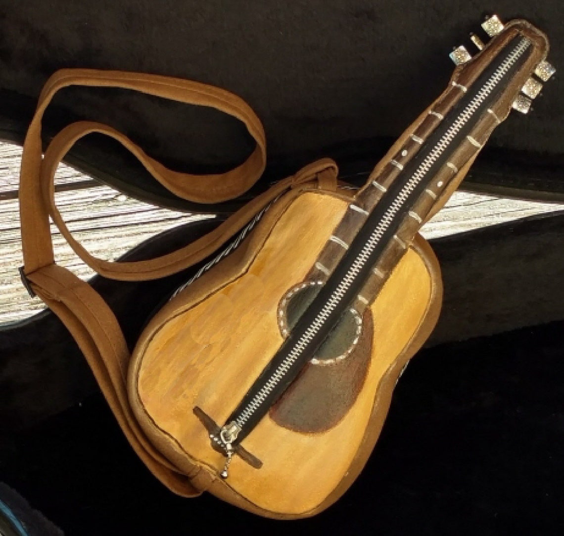 Guitar Purse Gift Hand Painted Music Handbag in Tennessee | Etsy