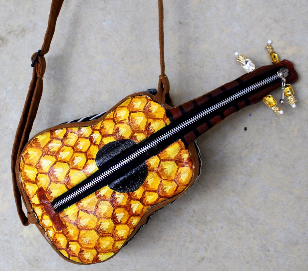 Best Uke Gifts Pineapple Ukulele Purse Hand Painted Gifts - Etsy