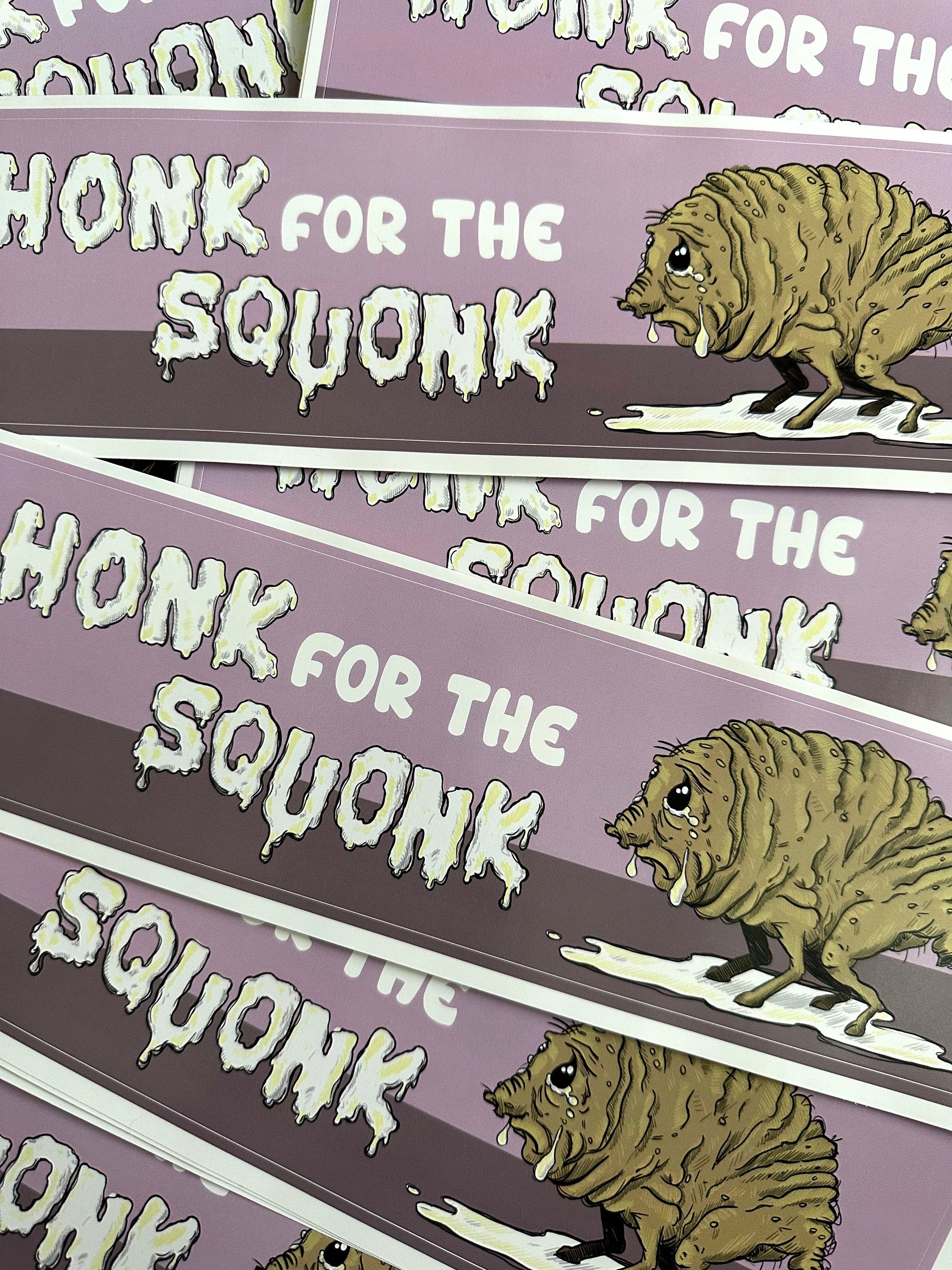 Honk for the Squonk Bumper Sticker Featuring the Squonk Cryptid - Etsy