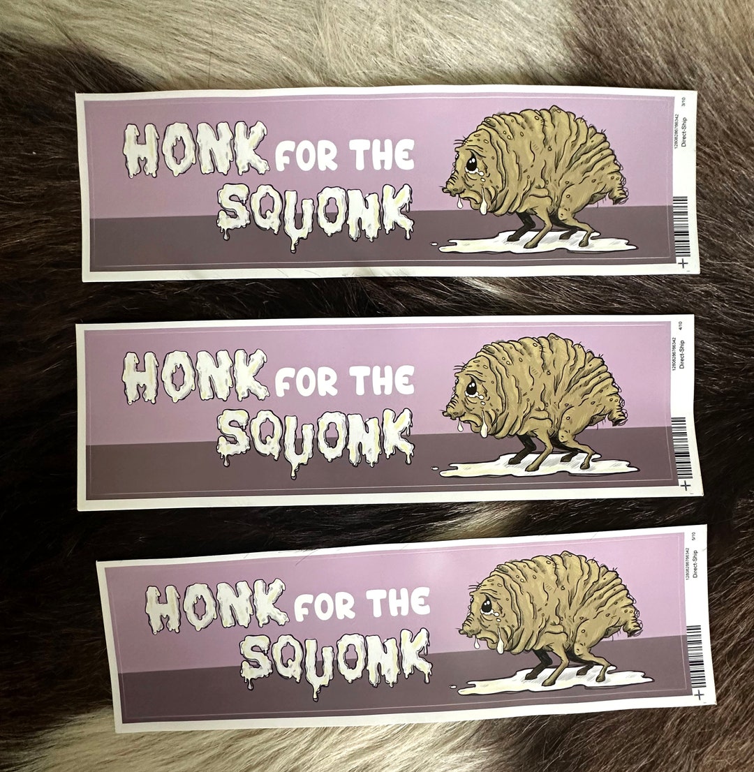 Honk for the Squonk! Bumper Sticker Featuring the Squonk Cryptid! - Etsy