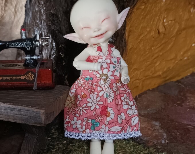 Pink Ditsy Floral Dress for Mini Real Puki Realpuki Doll Handmade ...