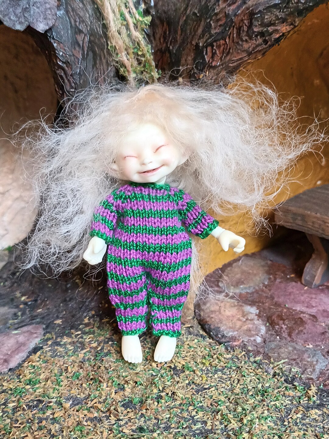 Green & Purple Stripe Onesie All in One Vintage Bathing Suit for Real ...