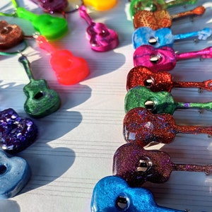 UKULELE Uke PENDANT Necklace Charm Handmade in UK Purple (choice of ...