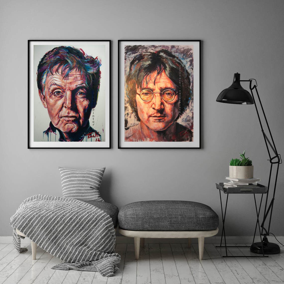 John Lennon, Beatles, Portrait, Fine Art Print, Rock N Roll, Pop Music ...