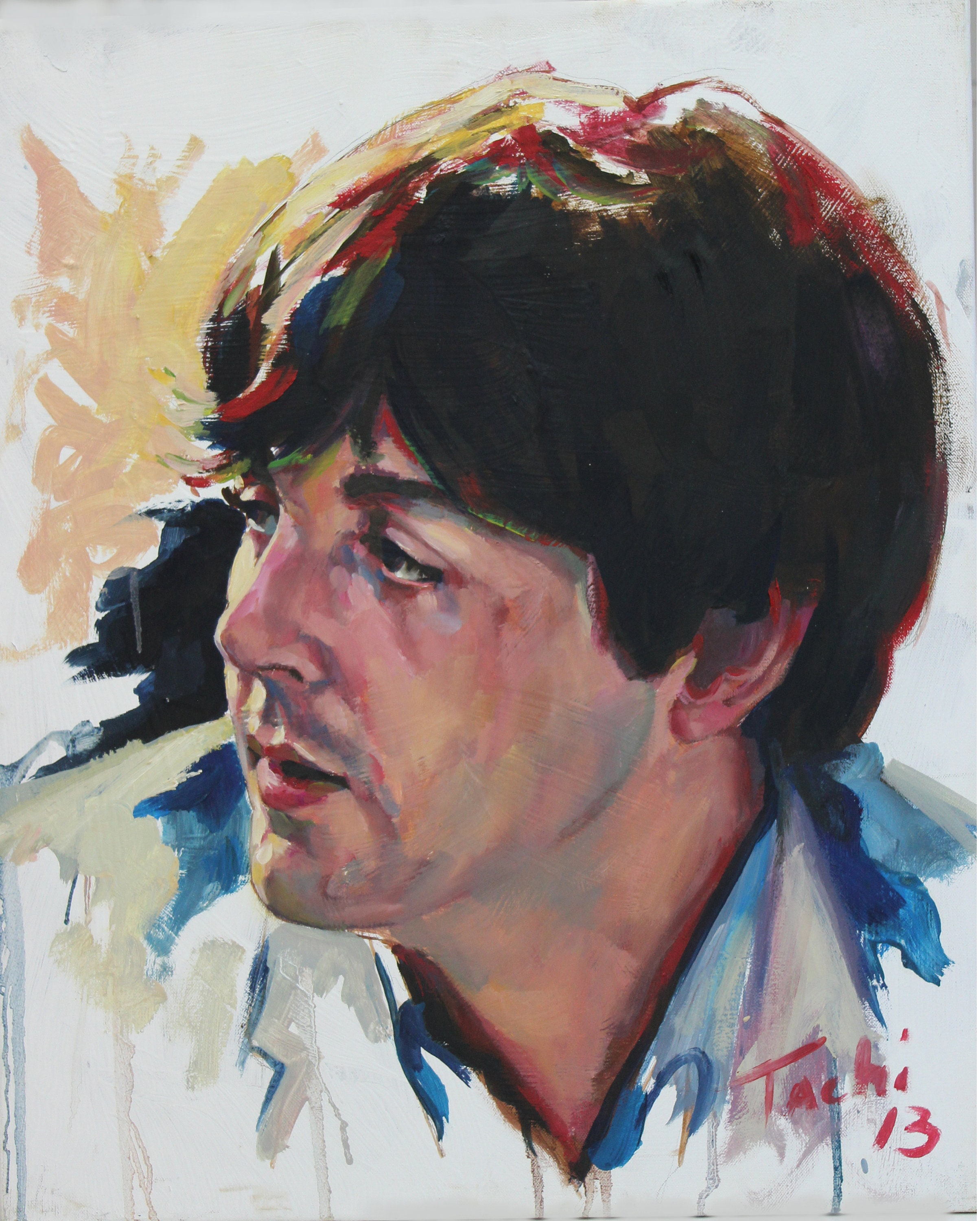 George Harrison, Beatles, Portrait, Fine Art Print,rock N Roll, Pop ...