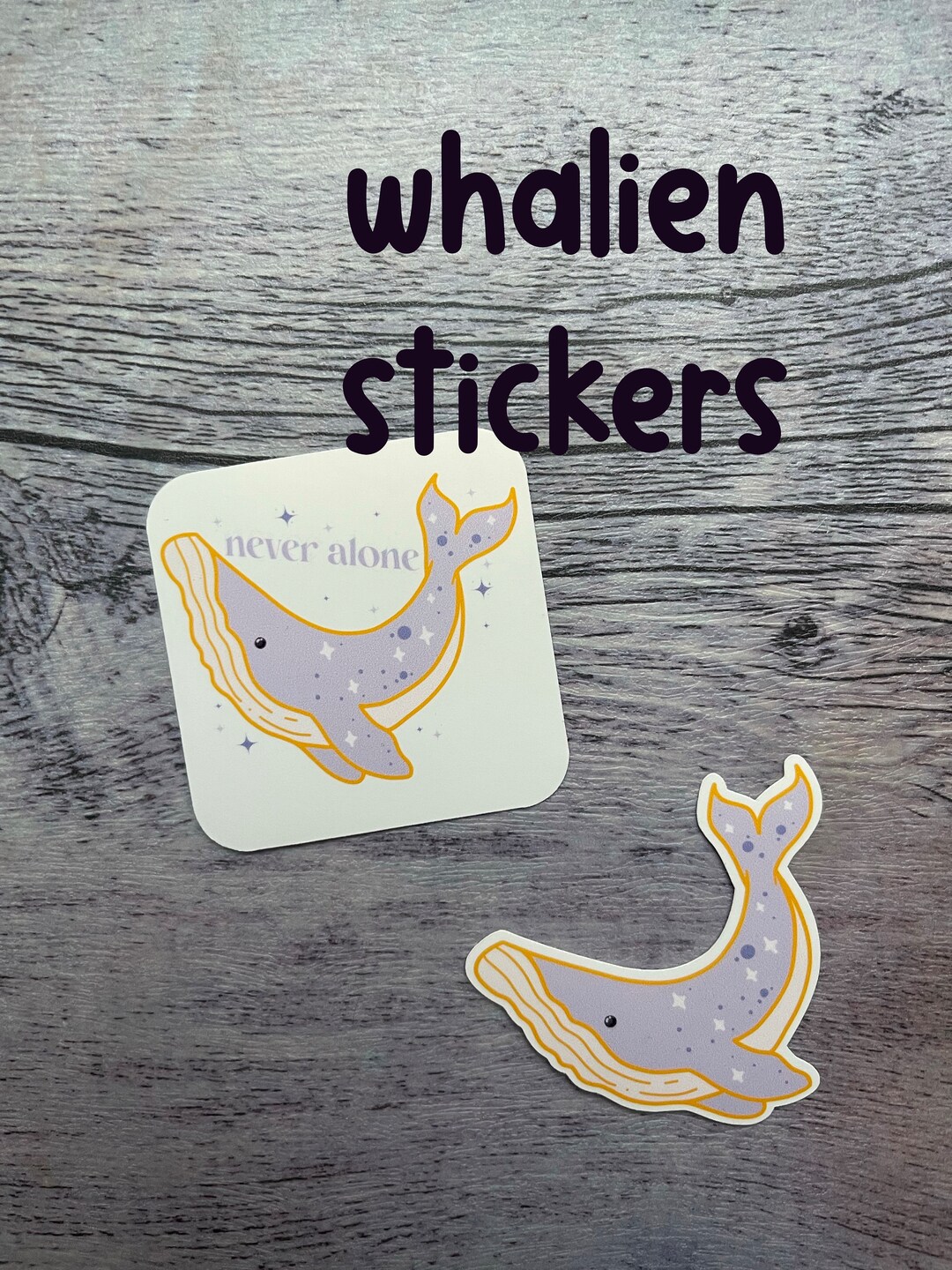 Whalien Whale Sticker - Etsy