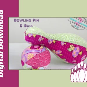 Bowling Pin & Ball Soft Toy Game ~ Sewing E-pattern - Etsy