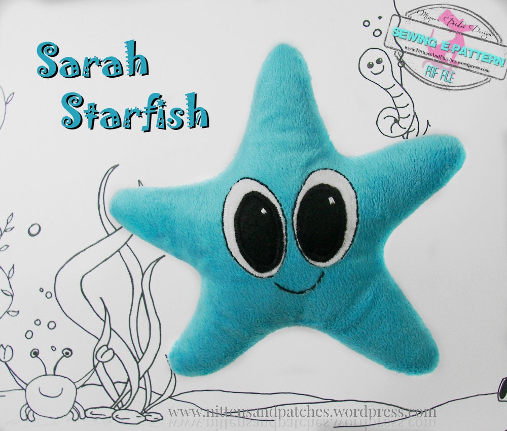 Starfish and Fish Sewing Pattern Bundle | Etsy