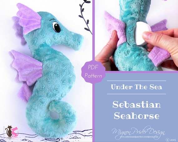 Seahorse Sewing Pattern SEWING PATTERN Merhorse Mythical Hippocampus