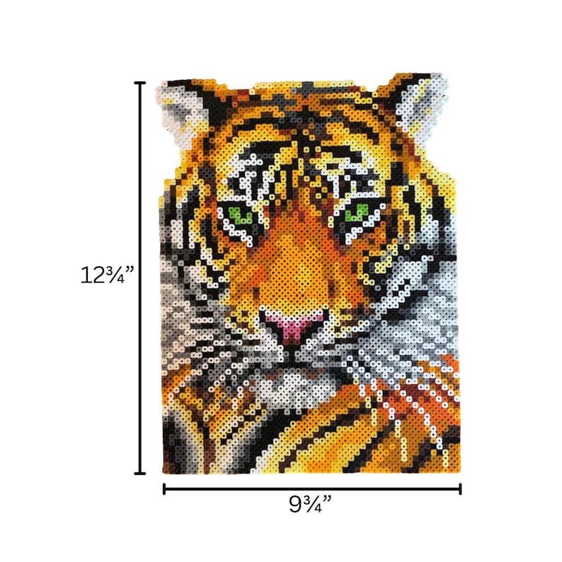 Fuse Bead Tiger Portrait Wall Hanging - Etsy