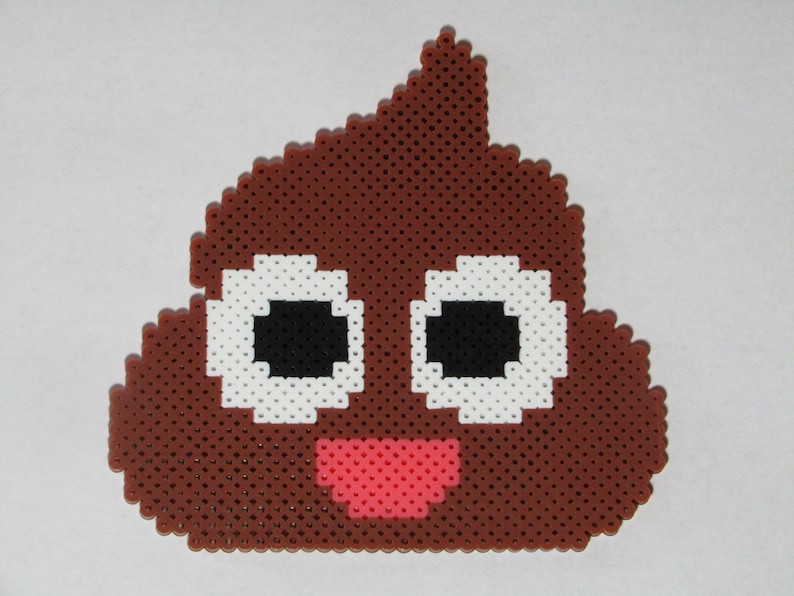 Fuse Bead Poop Emoji - Etsy