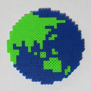 Fuse Bead World Earth - Etsy