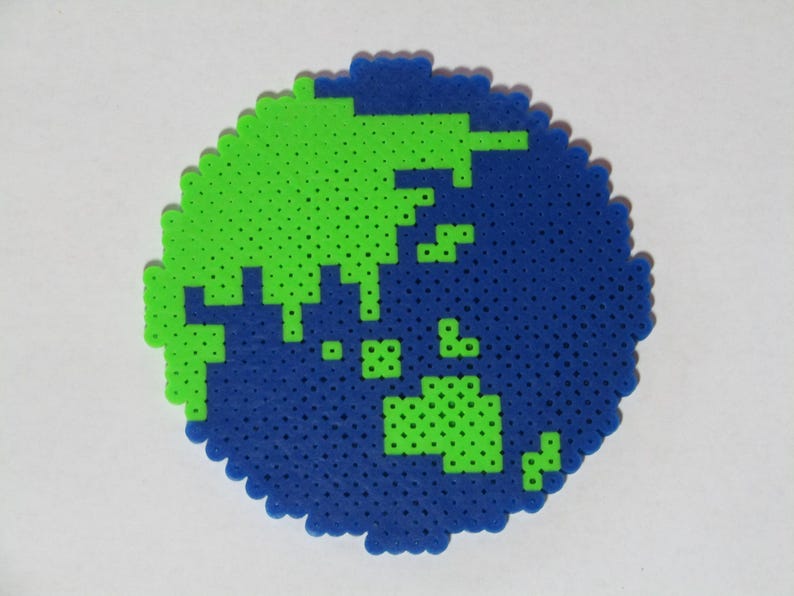 Fuse Bead World Earth - Etsy