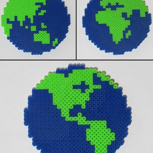 Fuse Bead World Earth - Etsy