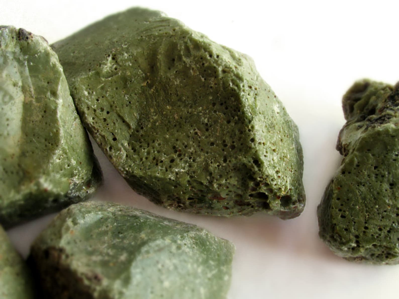 Olive Green Slag. Slag glass metallurgy byproduct. | Etsy